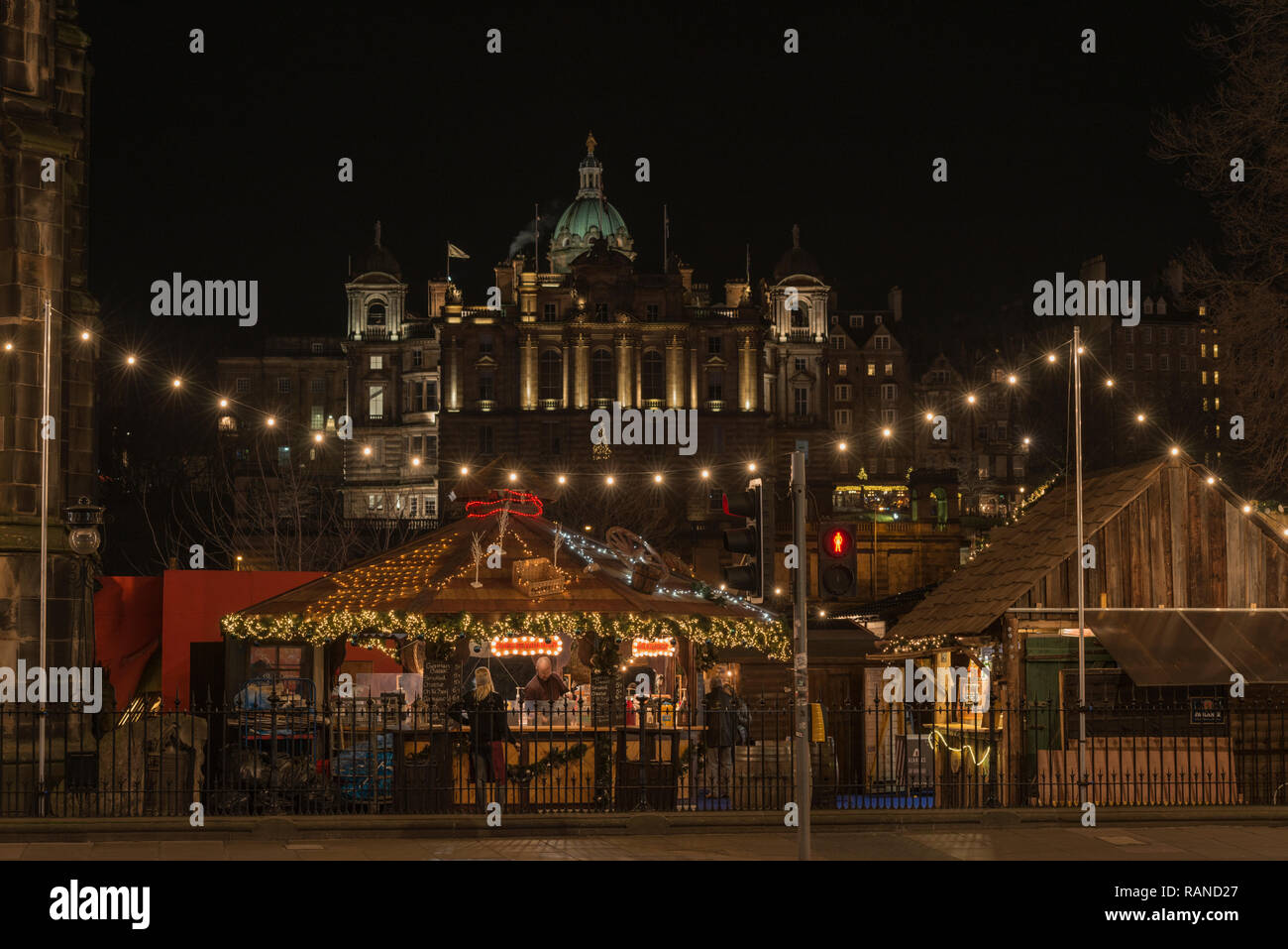 Edinburgh christmas markets hi-res stock photography and images - Alamy