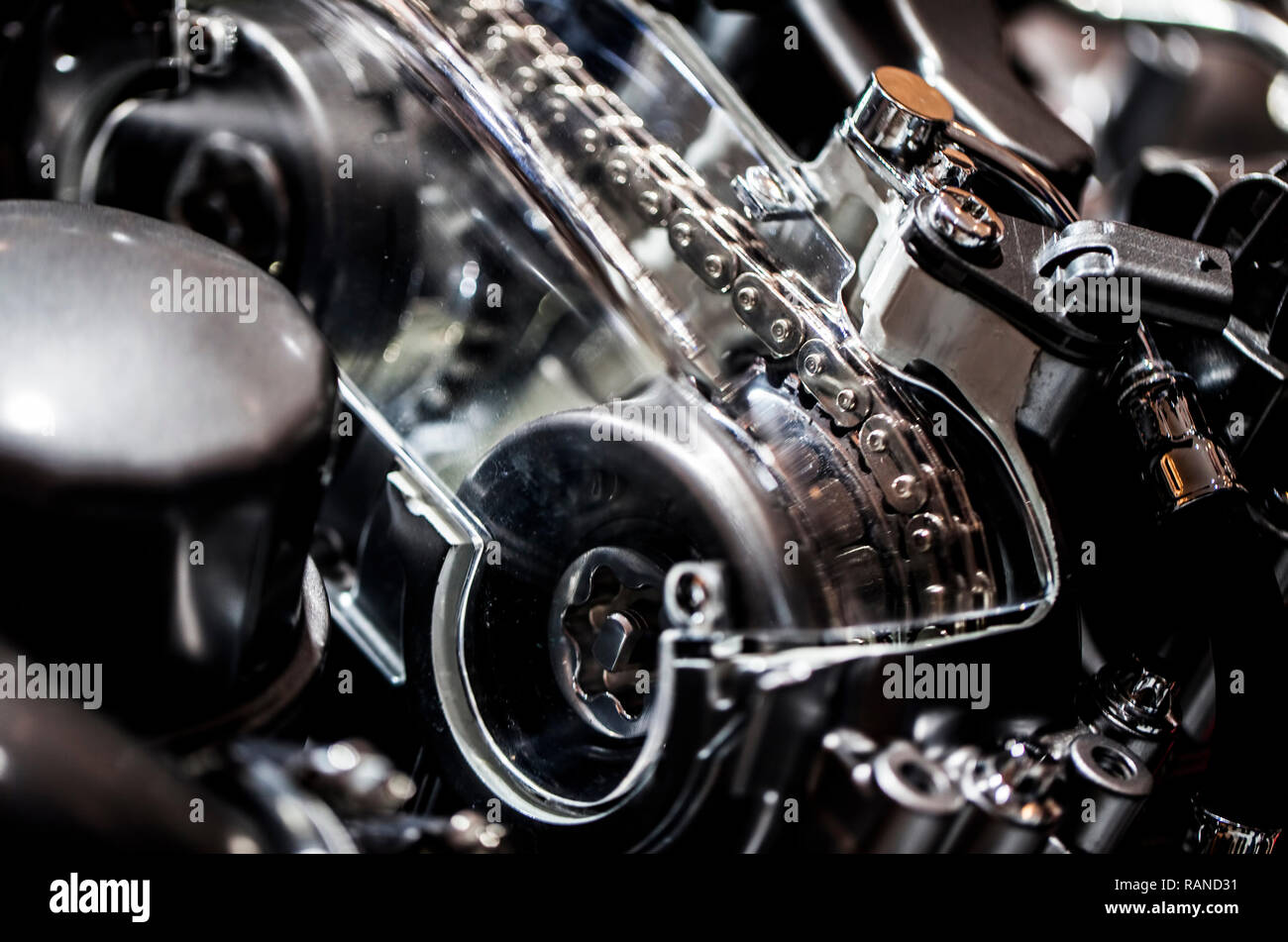 Modern Technology Cars Motor Engine Macro Photo Stock Photo - Alamy
