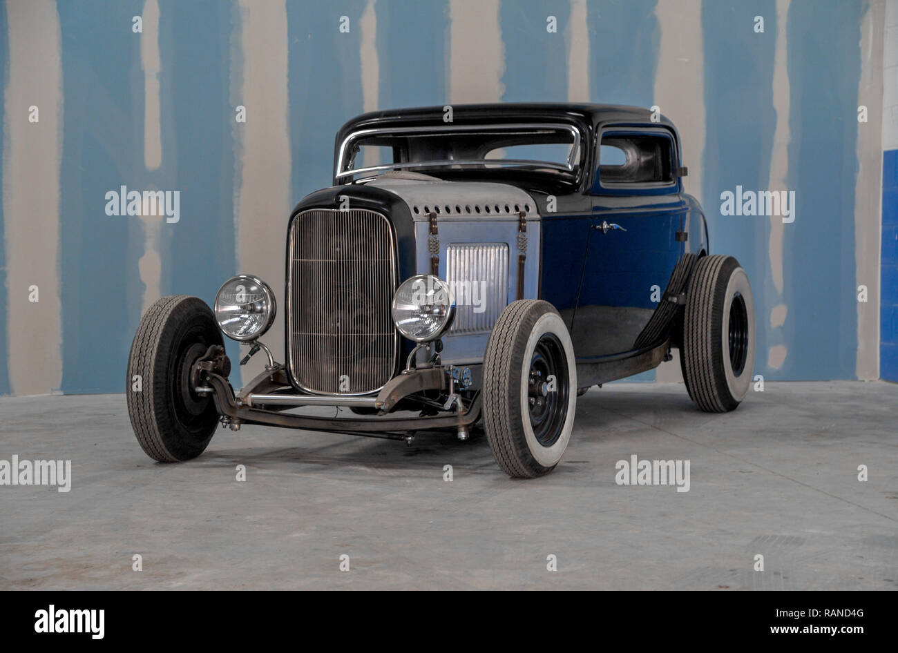 Ford Model B based traditional hot rod under construction Stock Photo ...