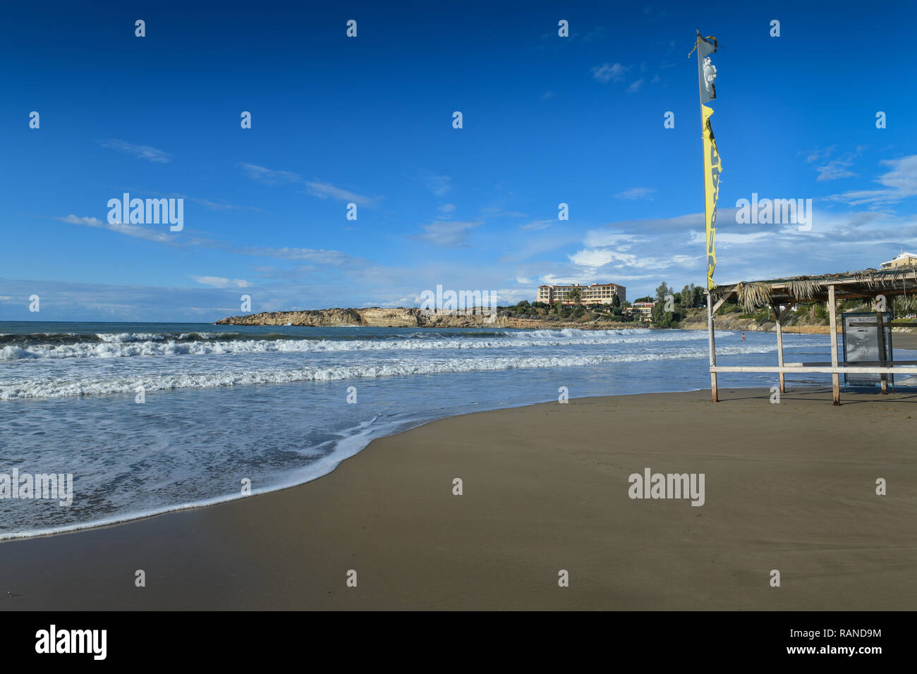 Beach Coral Bay, Pegeia, Cyprus, Strand Coral Bay, Zypern Stock Photo ...