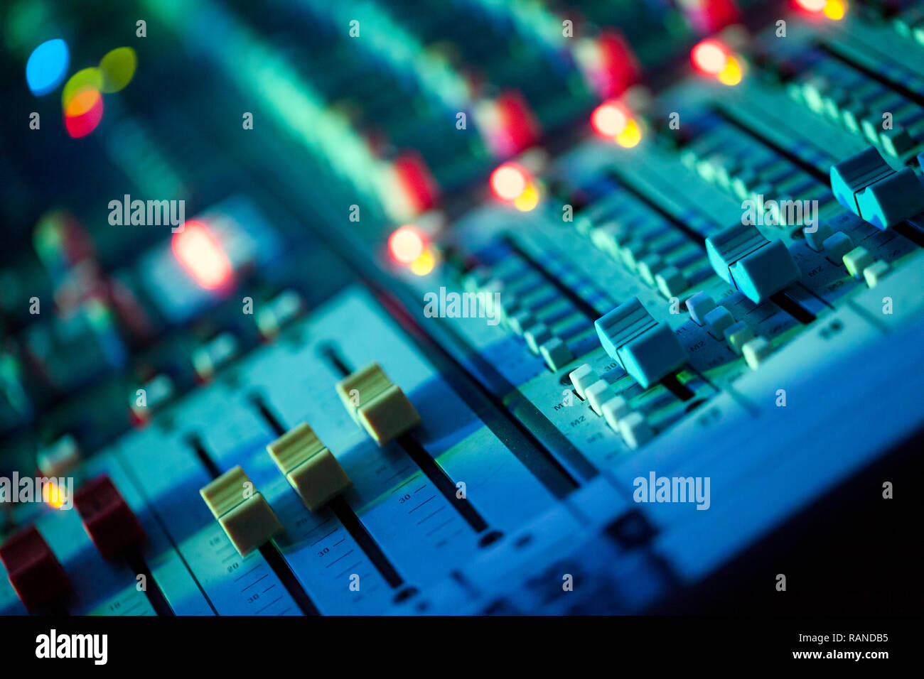 Music Equipment Etnetrainment Audio DJ Mixer Photo Stock Photo - Alamy