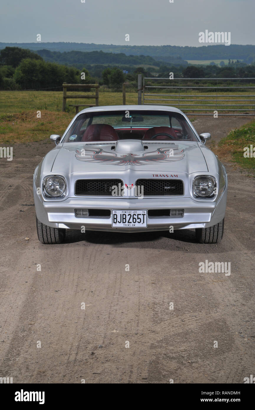 1976 Pontiac Trans Am American V8 muscle car Stock Photo - Alamy