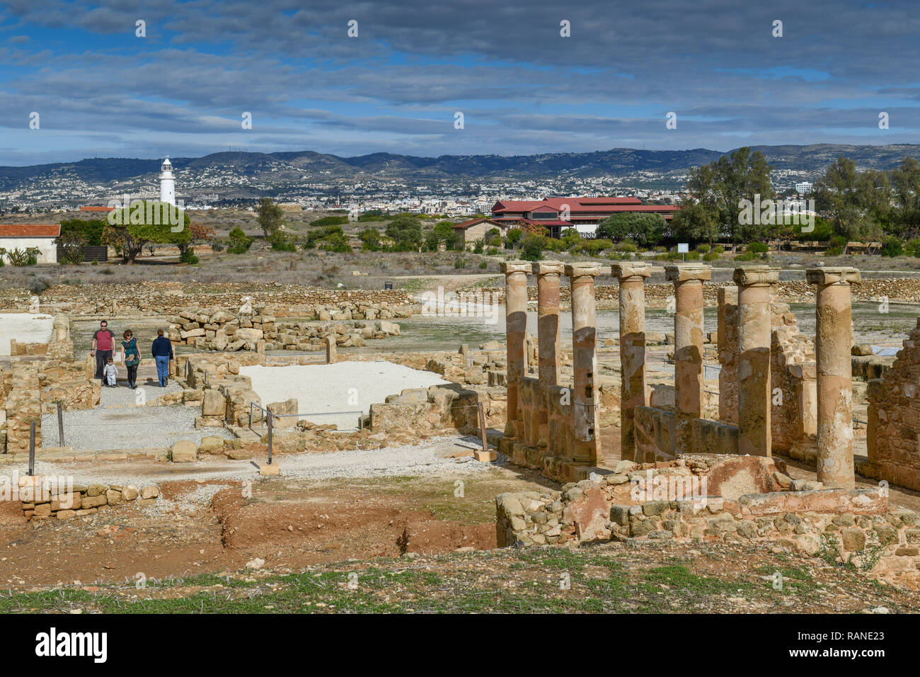 House of the Theseus, excavation site, archaeological park, Paphos ...