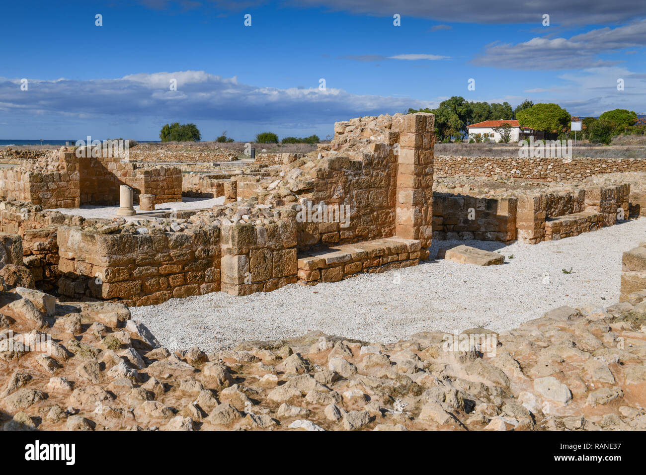House of the Theseus, excavation site, archaeological park, Paphos ...