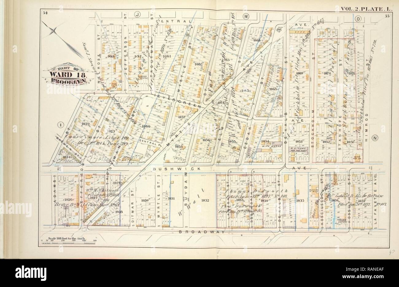 Melrose map hi-res stock photography and images - Alamy