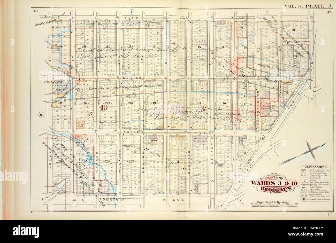 Old map of flatbush hi-res stock photography and images - Alamy