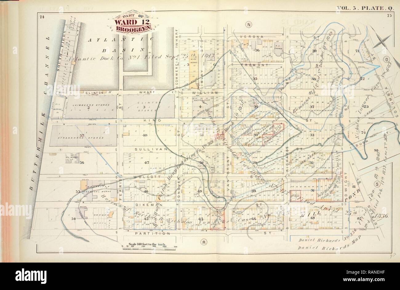 Wolcott map hi-res stock photography and images - Alamy
