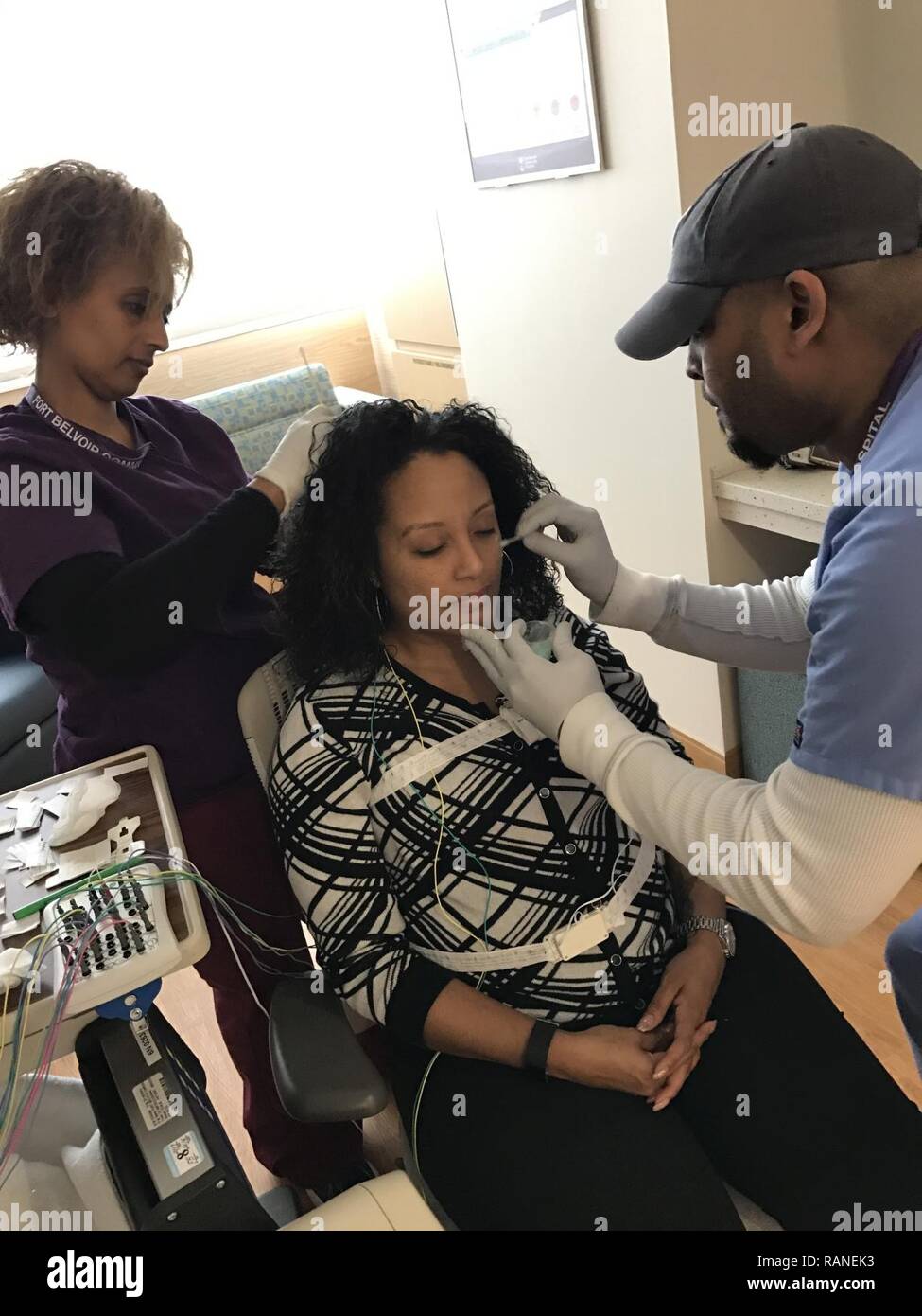 Fort Belvoir Community Hospital sleep technicians Hewan Worku and ...