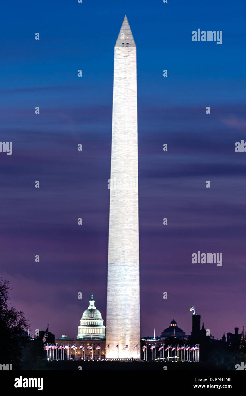 The Washington Monument is the most prominent structure in Washington ...