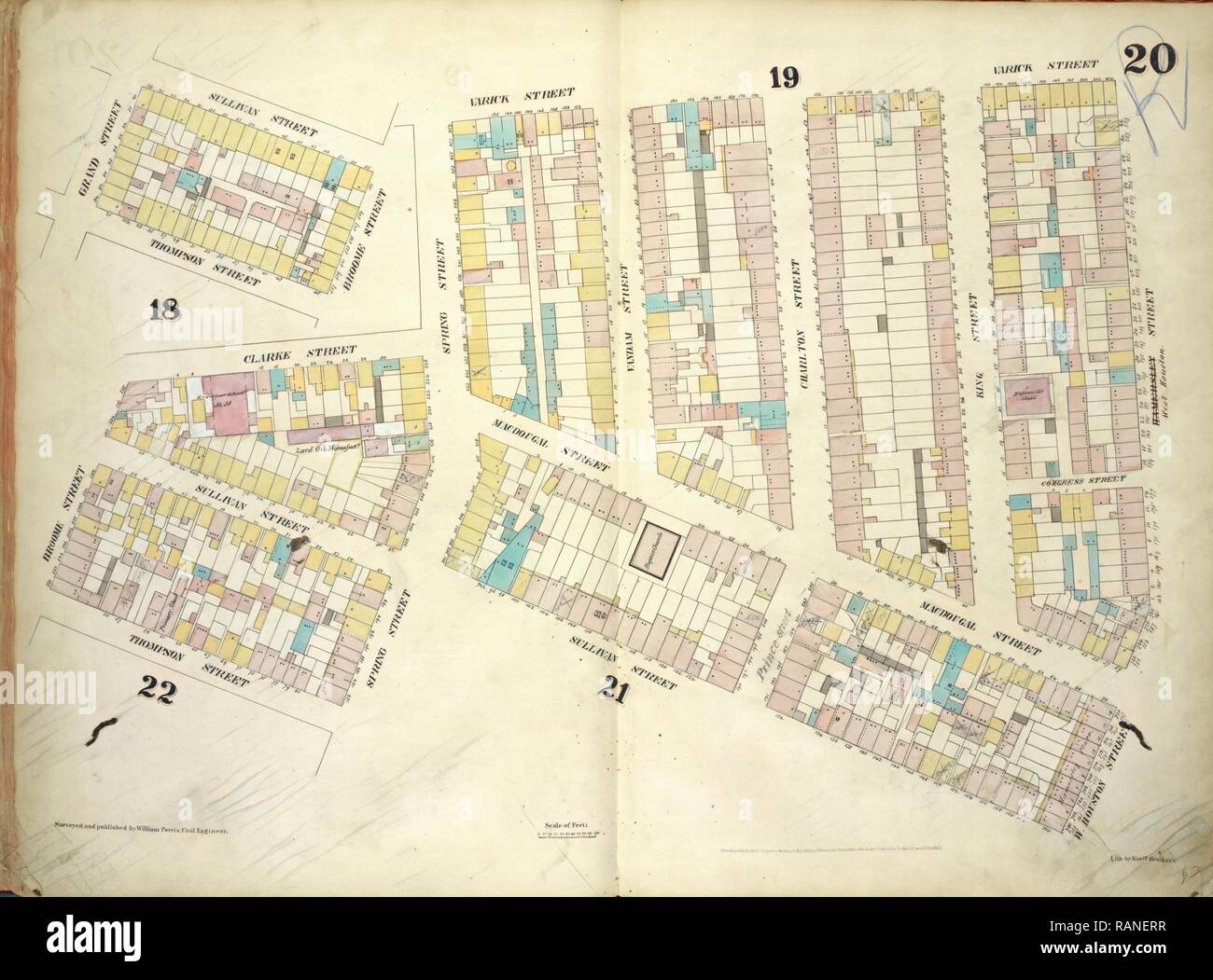 Plate 20: Map bounded by Sullivan Street, Varick Street, West Houston ...