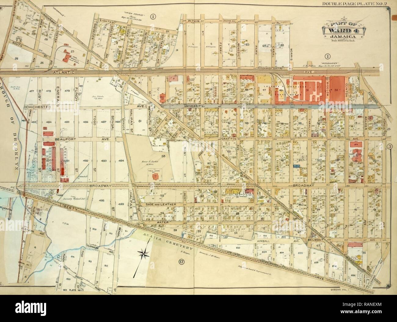 Map of the borough of brooklyn hi-res stock photography and images - Alamy