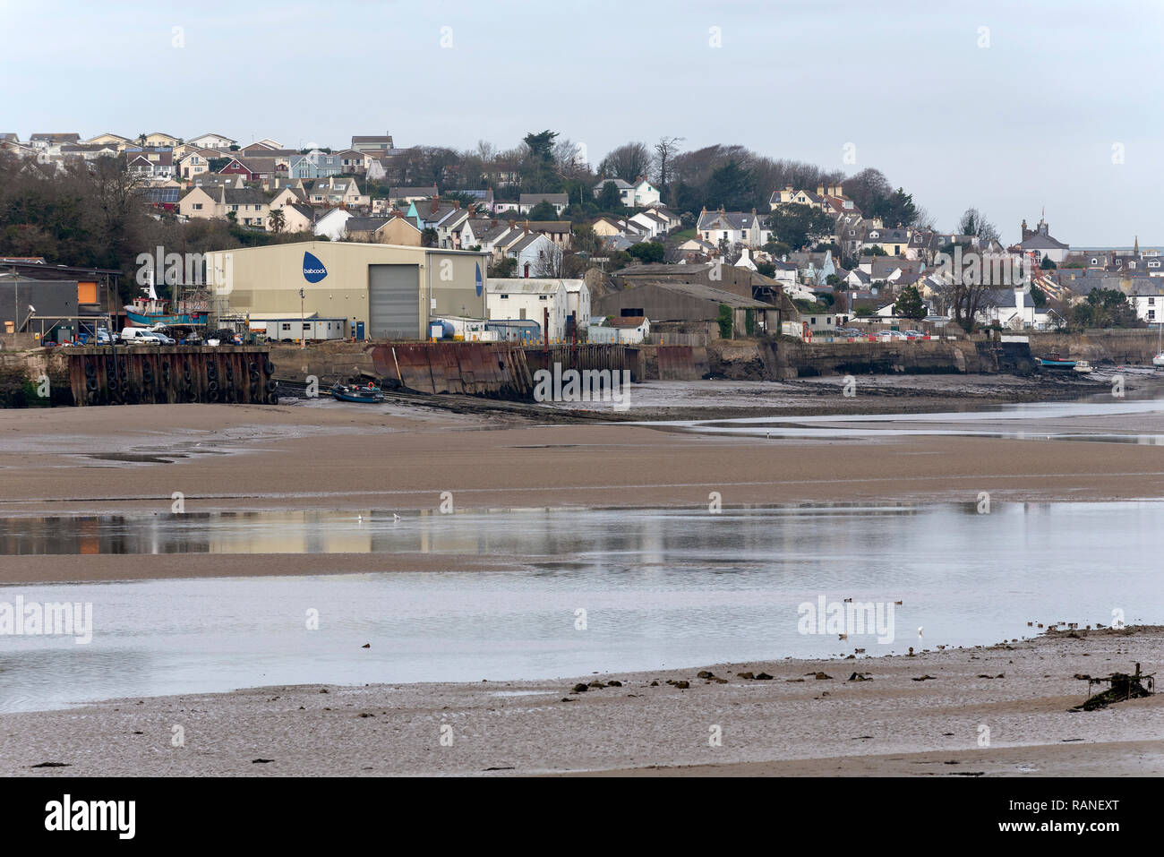 The Babcock international Group Marine Division shipyard on the River ...