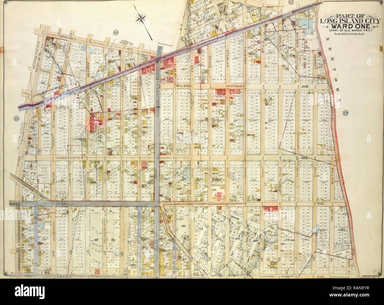 Queens, Vol. 2, Double Page Plate No. 9, Part of Long Island City Ward ...