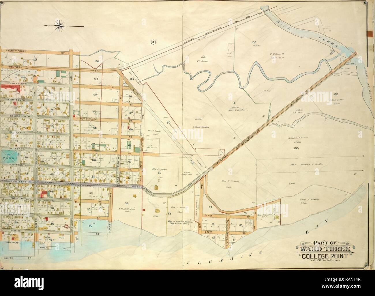 Queens, Vol. 3, Double Page Plate No. 3, Part of Ward Three College ...