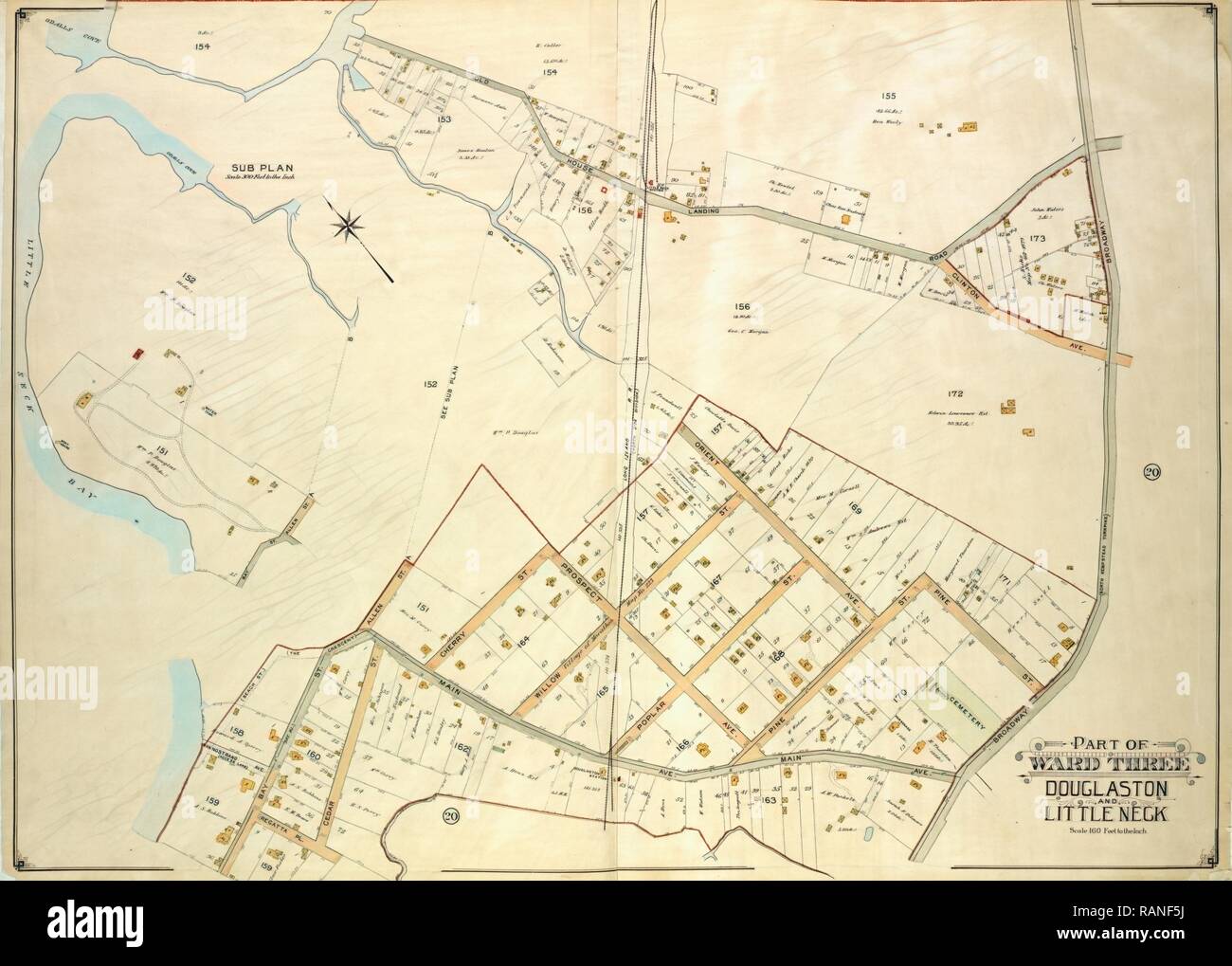 Queens, Vol. 3, Double Page Plate No. 21, Part of ward Three Sub Plan ...