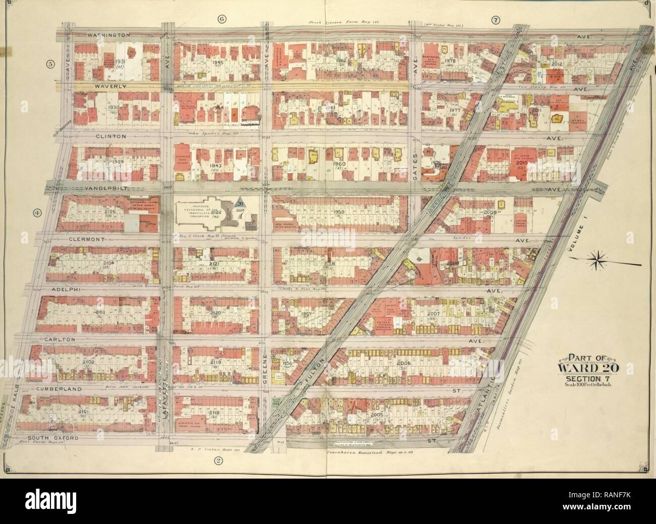 Brooklyn, Vol. 2, Double Page Plate No. 3, Part of Ward 20, Section 7 ...