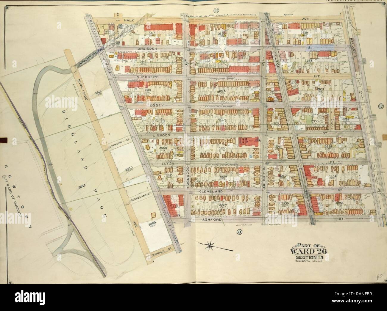 Brooklyn, Vol. 4, Double Page Plate No. 13, Part of Ward 26, Sections ...
