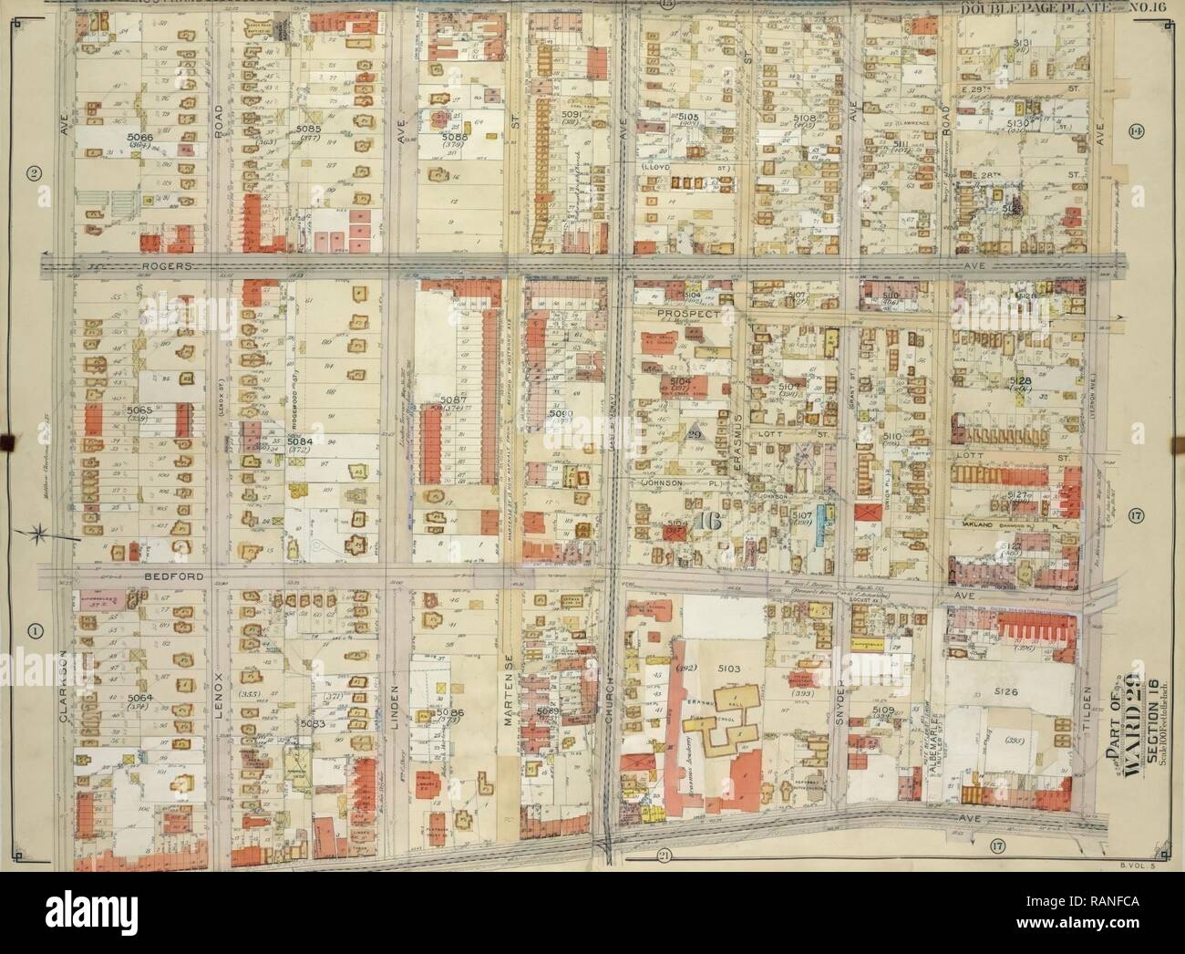 Old map of flatbush hi-res stock photography and images - Alamy