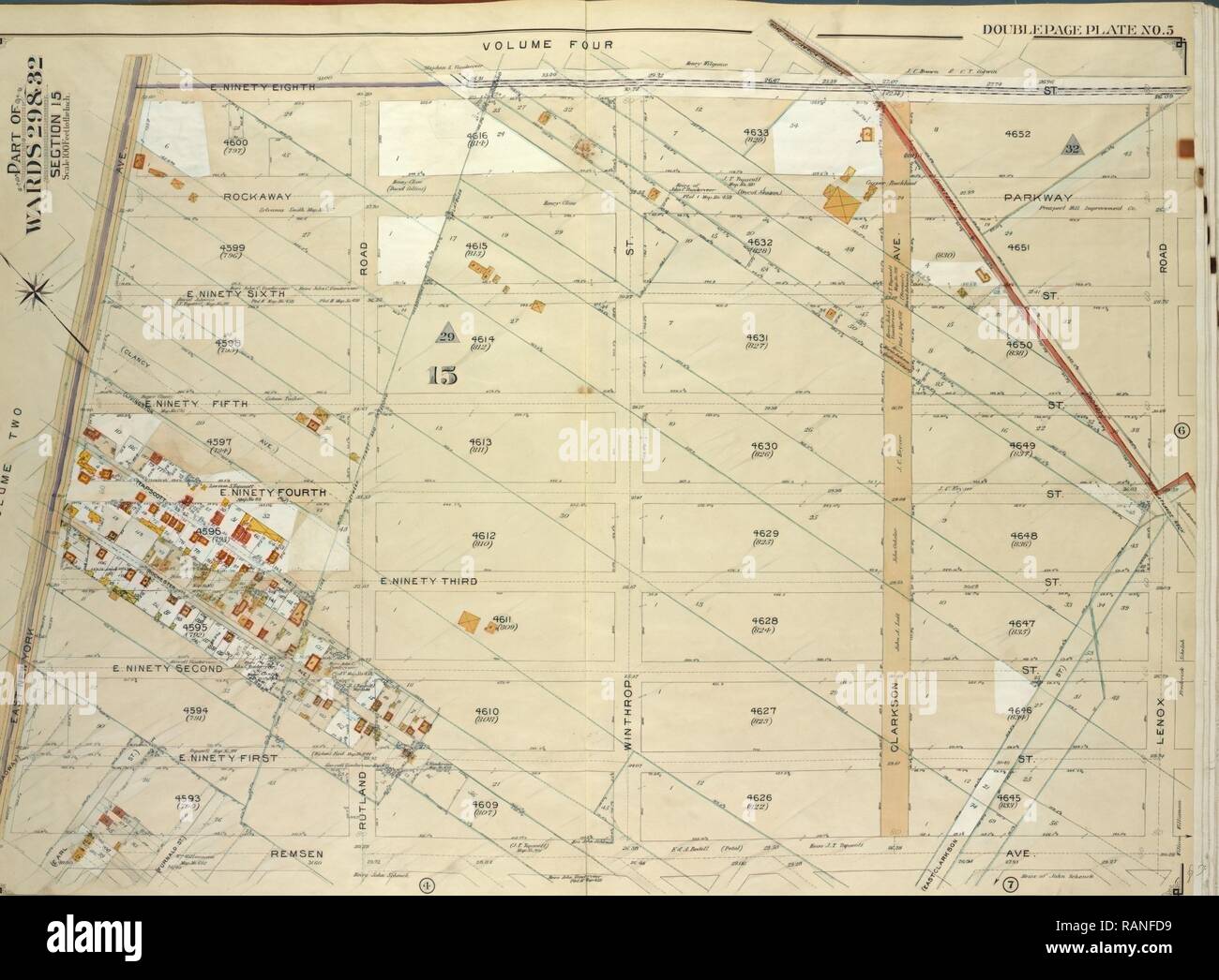 Brooklyn, Vol. 5, Double Page Plate No. 5, Part of Wards 29 & 32 ...