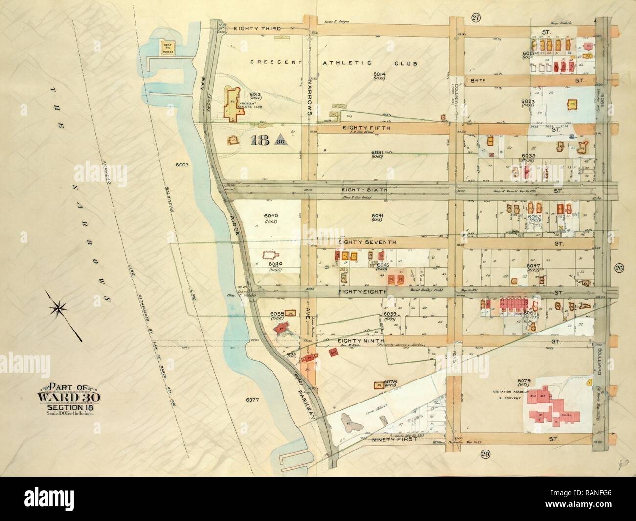 Brooklyn, Vol. 6, Double Page Plate No. 28, Part of Ward 30, Section 18 ...