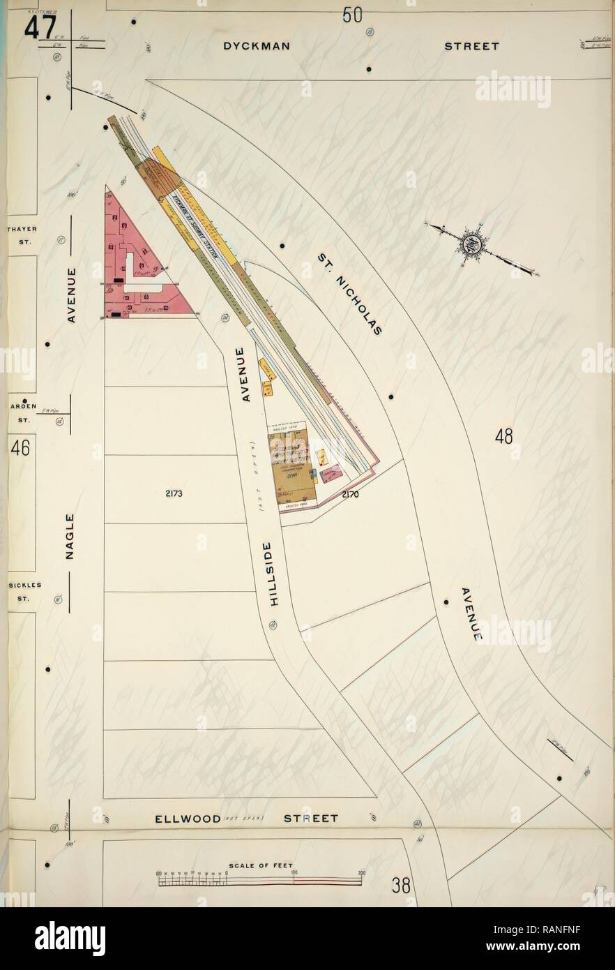 Manhattan, V. 12, Plate No. 47 Map bounded by Dyckman St., St. Nicholas ...