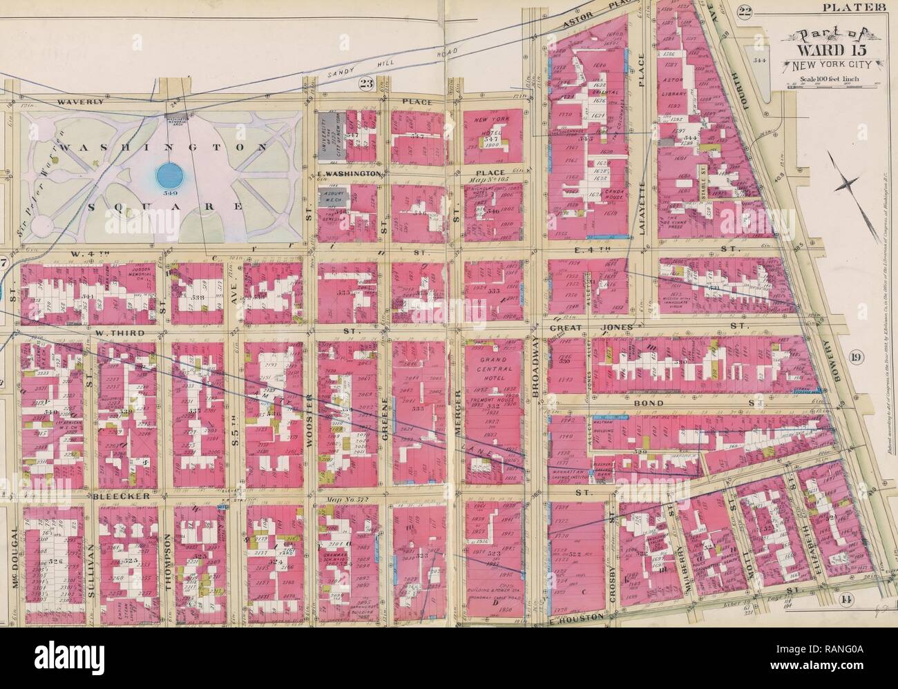 Map of waverly hi-res stock photography and images - Alamy