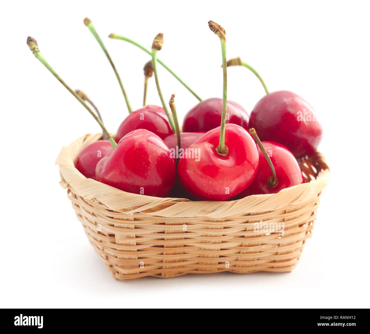 Closeup beautiful white cherry Cut Out Stock Images & Pictures - Alamy