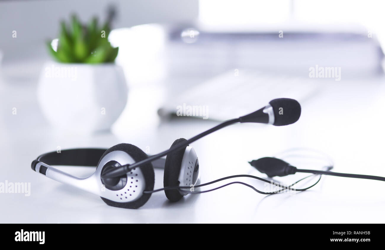 Communication support, call center and customer service help desk. VOIP ...