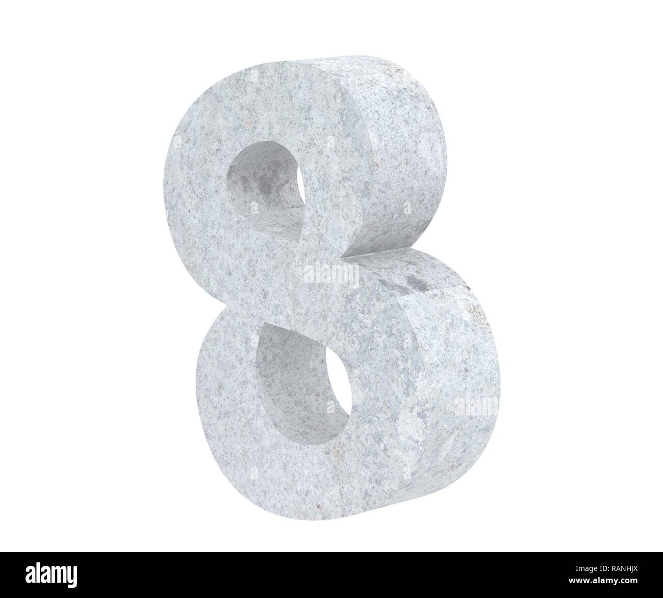 3D rendering concrete number 8 eight. 3D render Illustration Stock ...