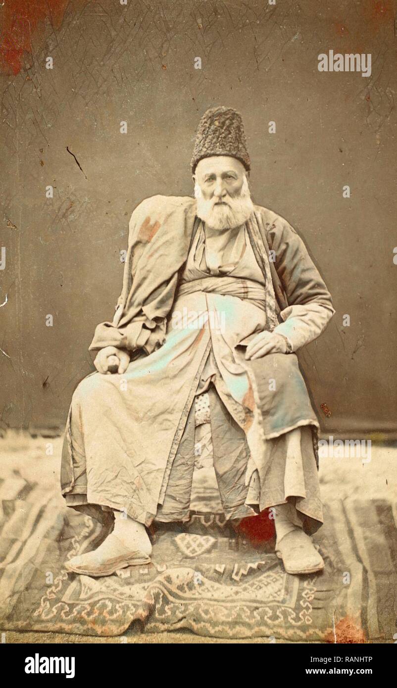 Portrait of an old man, a follower of Zoroastrianism, Antoine Sevruguin ...