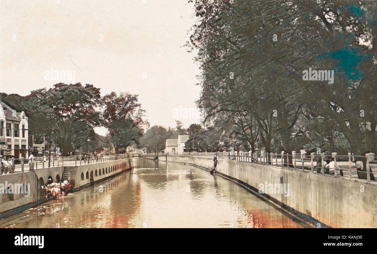 Batavia, Indonesia, Noordwijk quay channel, Anonymous, 1900 - 1920 ...