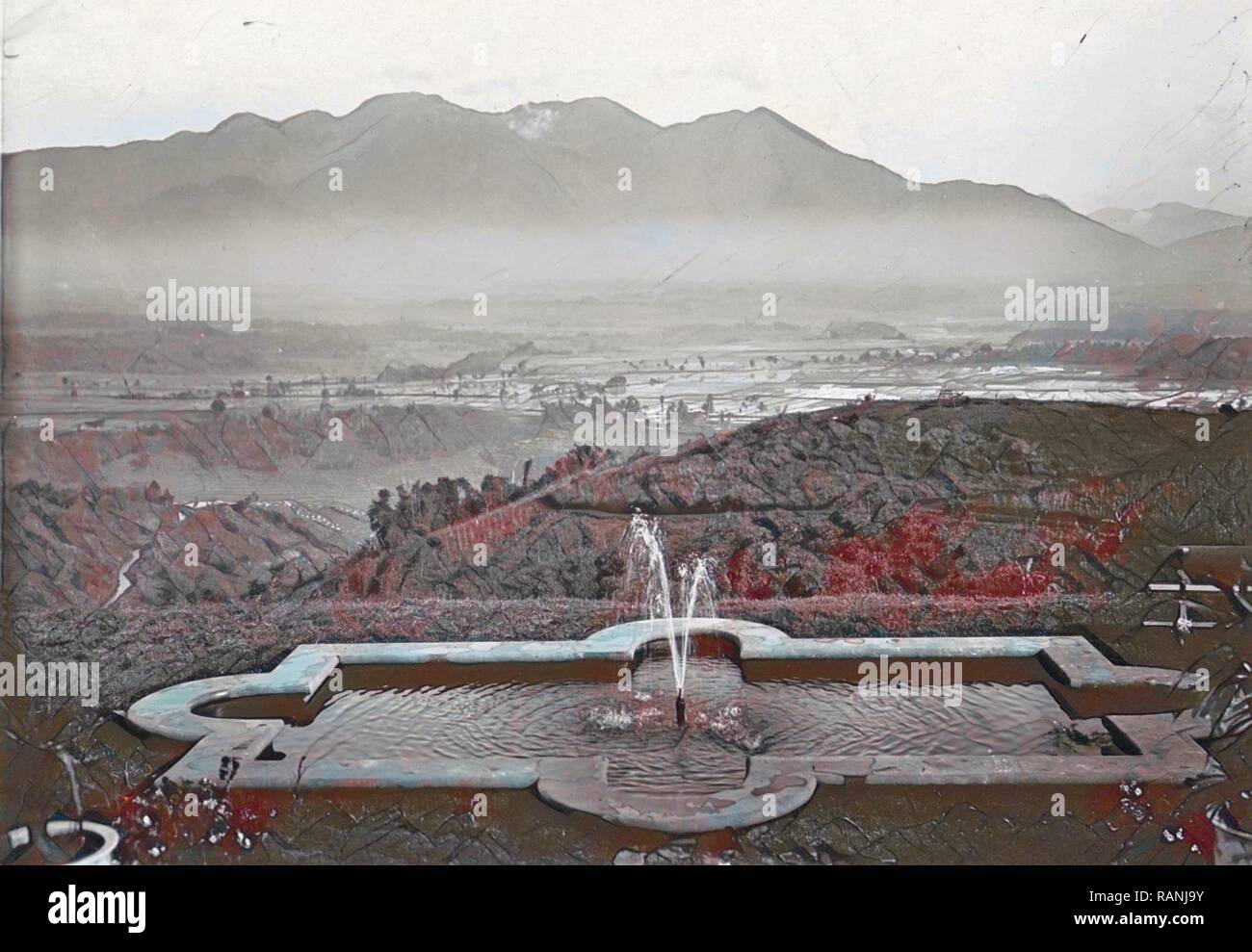 Java panorama Goentoer from the Kurhaus Parahyangan or Priangan or ...