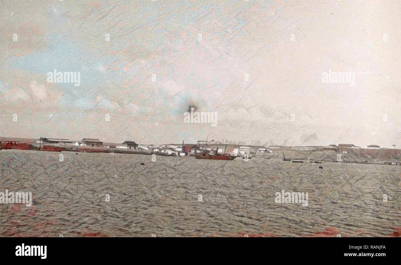 Perim, harbour. Anonymous, 1920 - 1930, also called Mayyun in Arabic ...