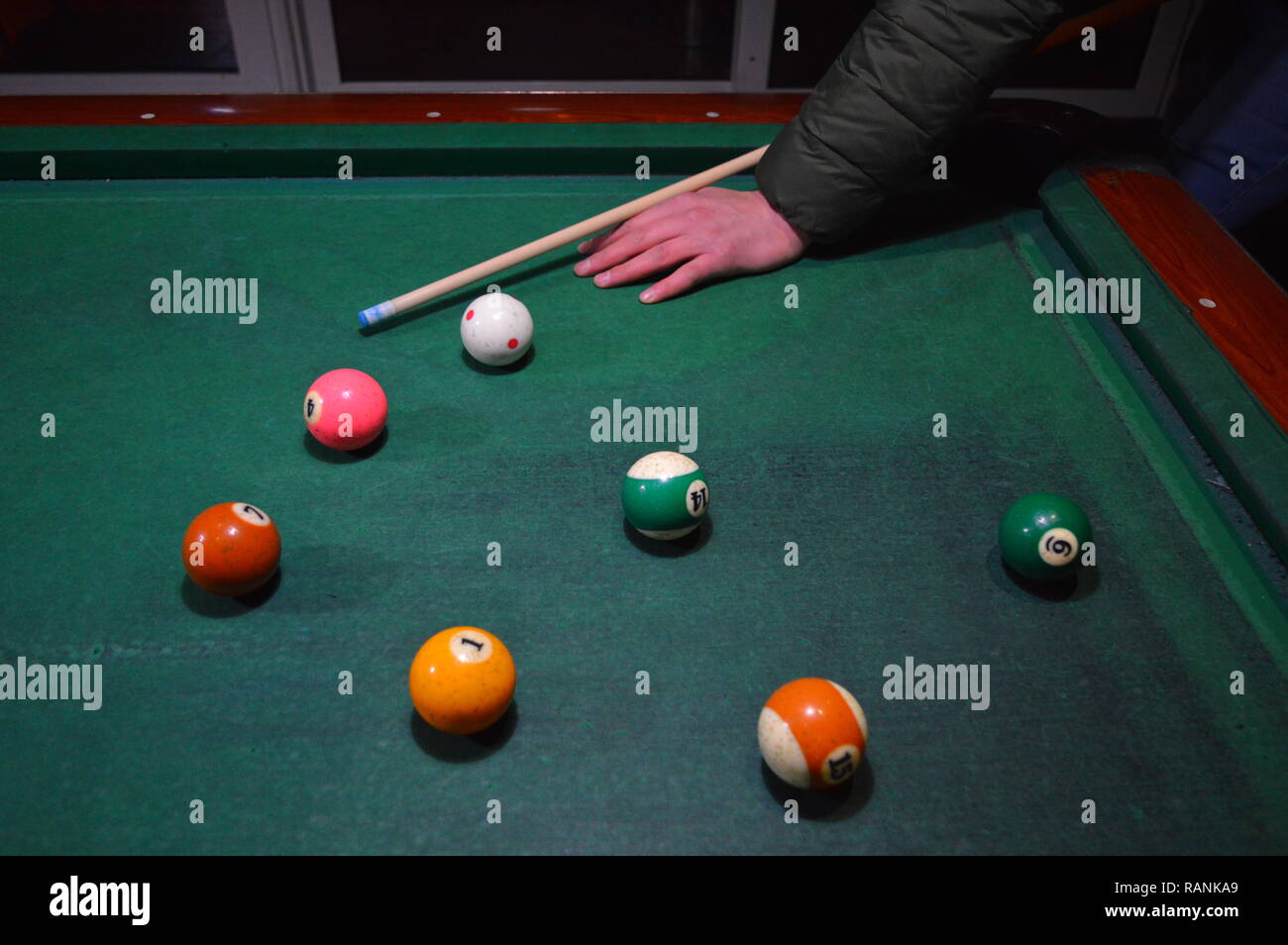 American four ball billiards hi-res stock photography and images - Alamy