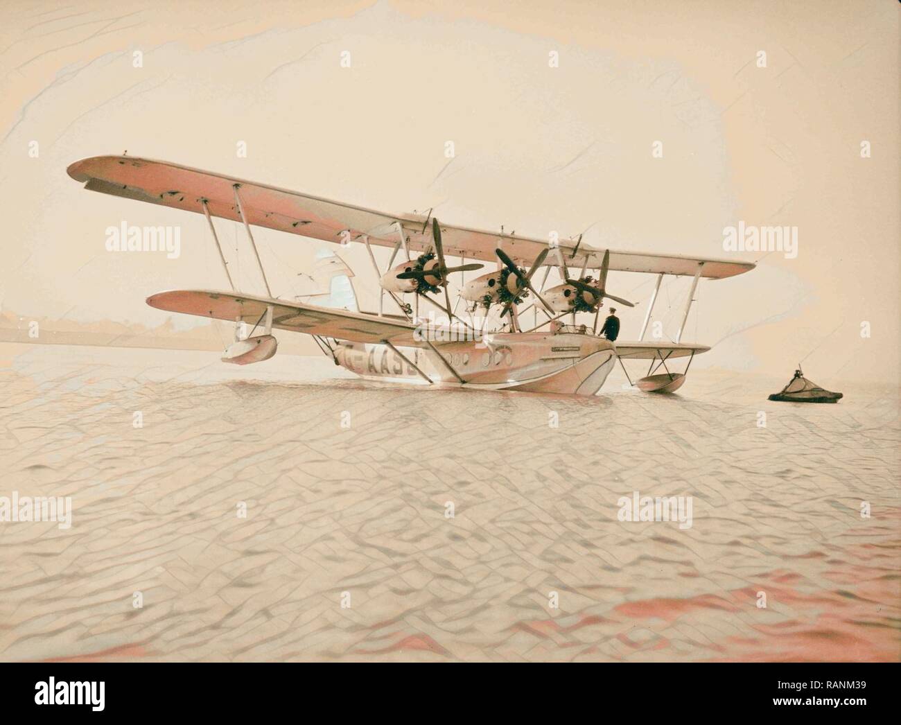 Air views of Palestine. Flight from Gaza to Cairo via Ismalieh. Flying ...