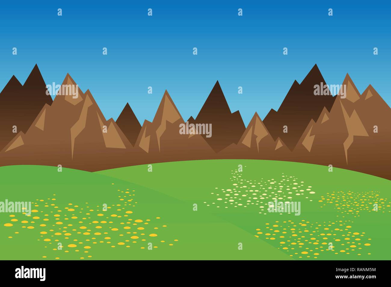 Mountain range Stock Vector Images - Alamy