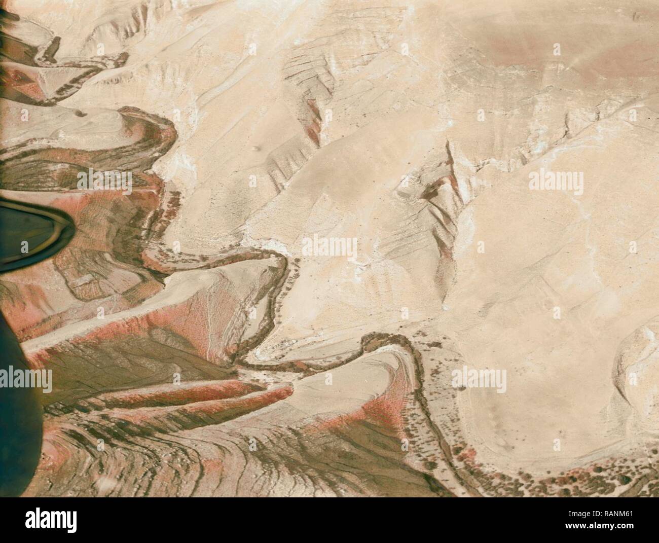 Villages in the Hauran (Land of Gilead). Yarmuk River. Coursing its way ...