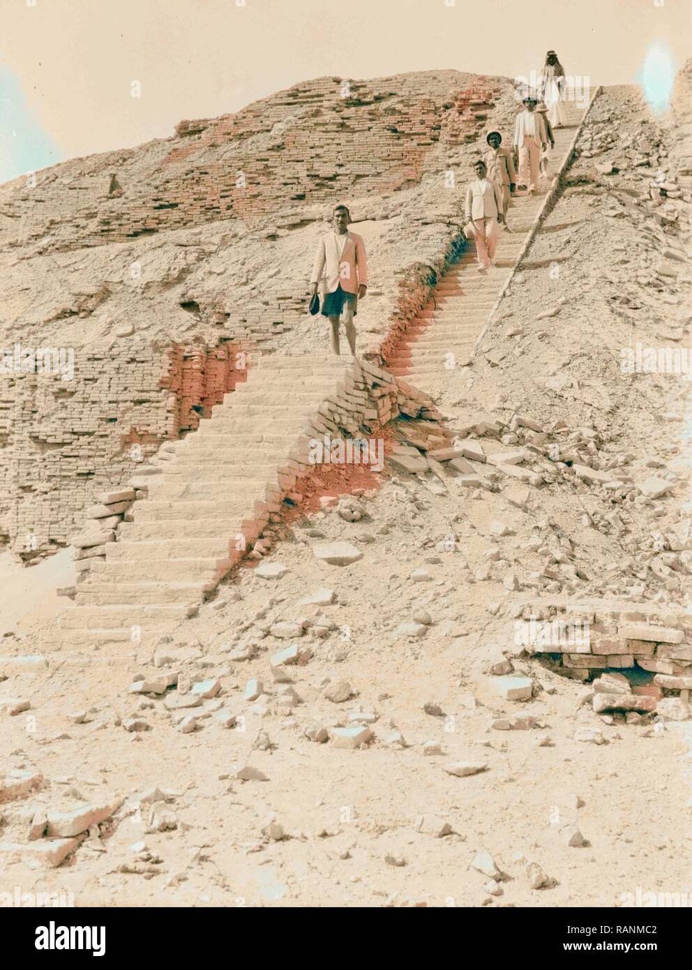 Ur. (So called of the Chaldees). Descent from the ziggurat. A narrow ...