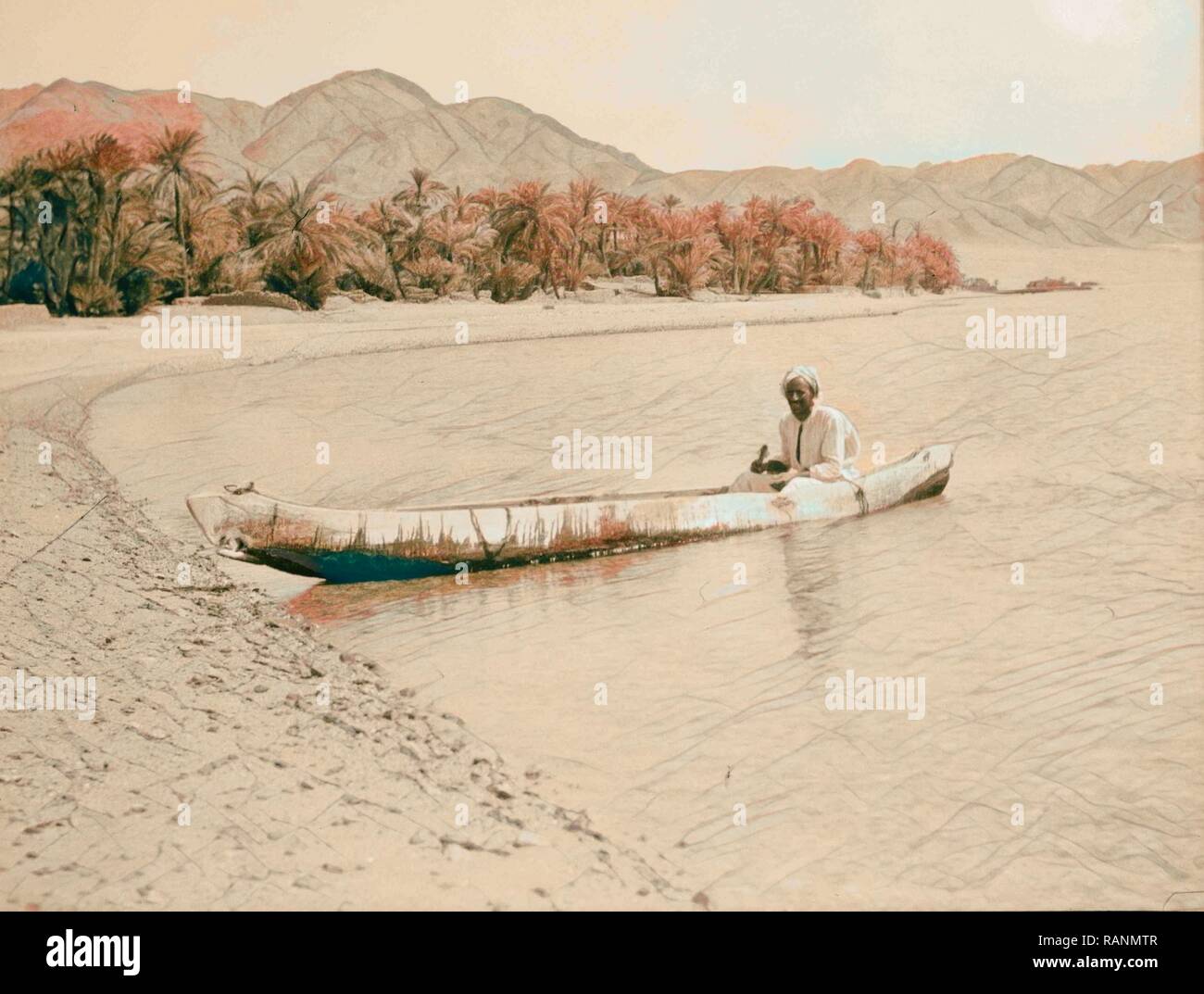 The Araba (Southern end of the great Jordan rift). Akaba (Elath). Gulf ...