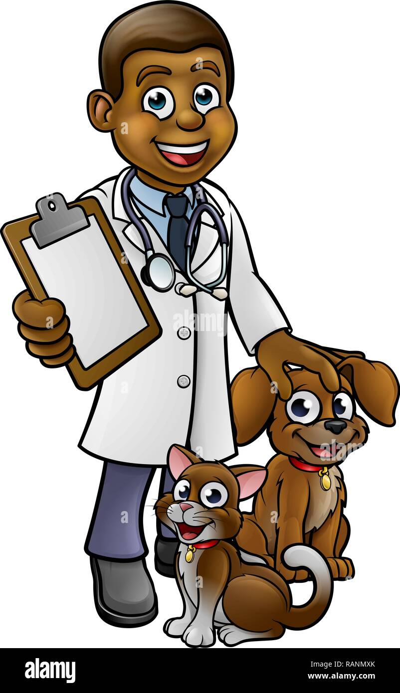 Vet Cartoon Character Stock Vector Image & Art - Alamy