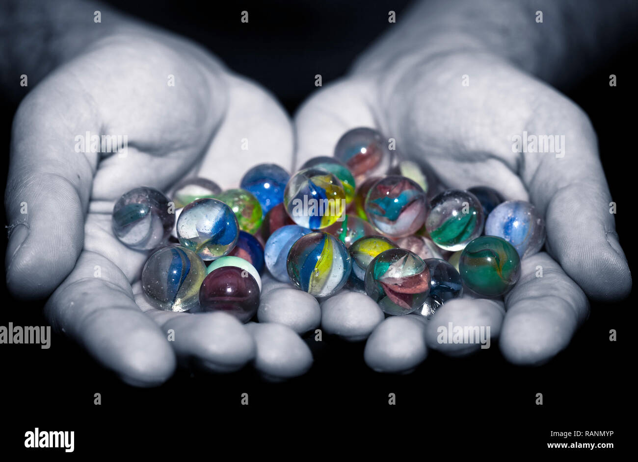 Game Toy Glass Round Ball Marble for Children Play Stock Photo - Alamy