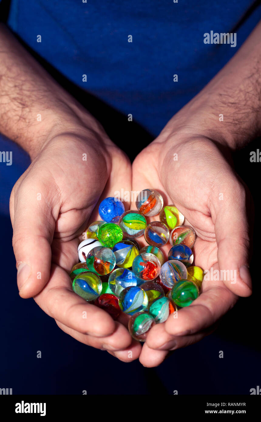 Game Toy Glass Round Ball Marble for Children Play Stock Photo - Alamy