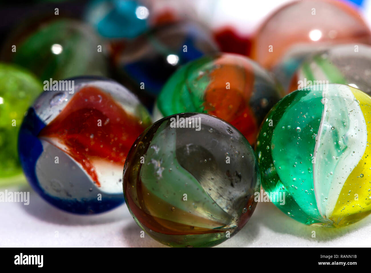 Game Toy Glass Round Ball Marble for Children Play Stock Photo - Alamy