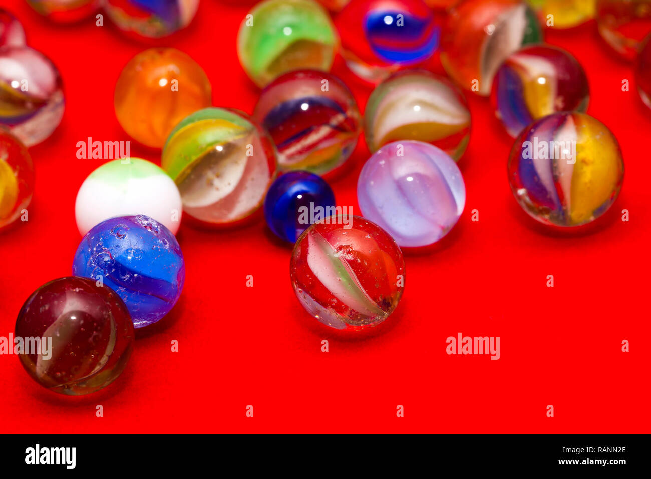 Game Toy Glass Round Ball Marble for Children Play Stock Photo - Alamy