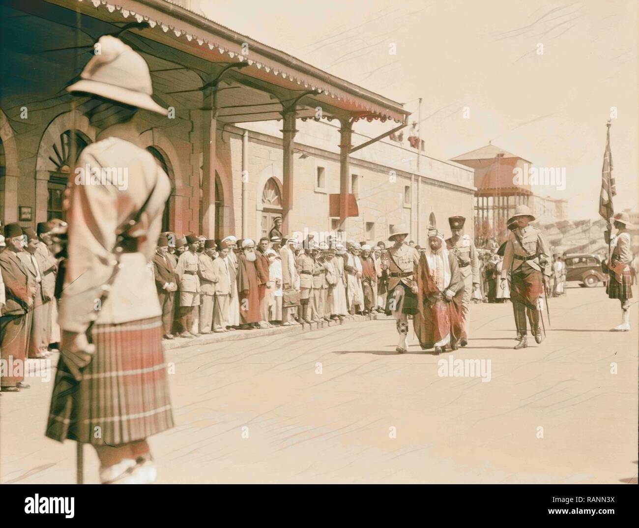 Emir Abdullah's return from London 1934, Middle East, Israel and/or ...