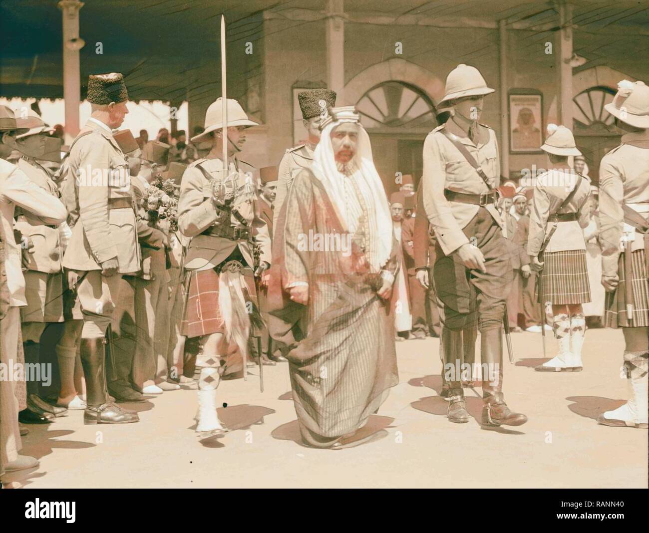 Emir Abdullah's return from London 1934, Middle East, Israel and/or ...