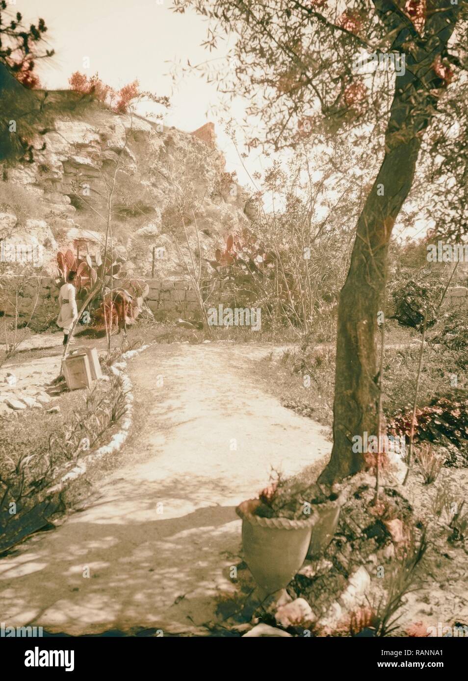 Garden Tomb & Gordon's Calvary 1935, Jerusalem, Israel. Reimagined by ...