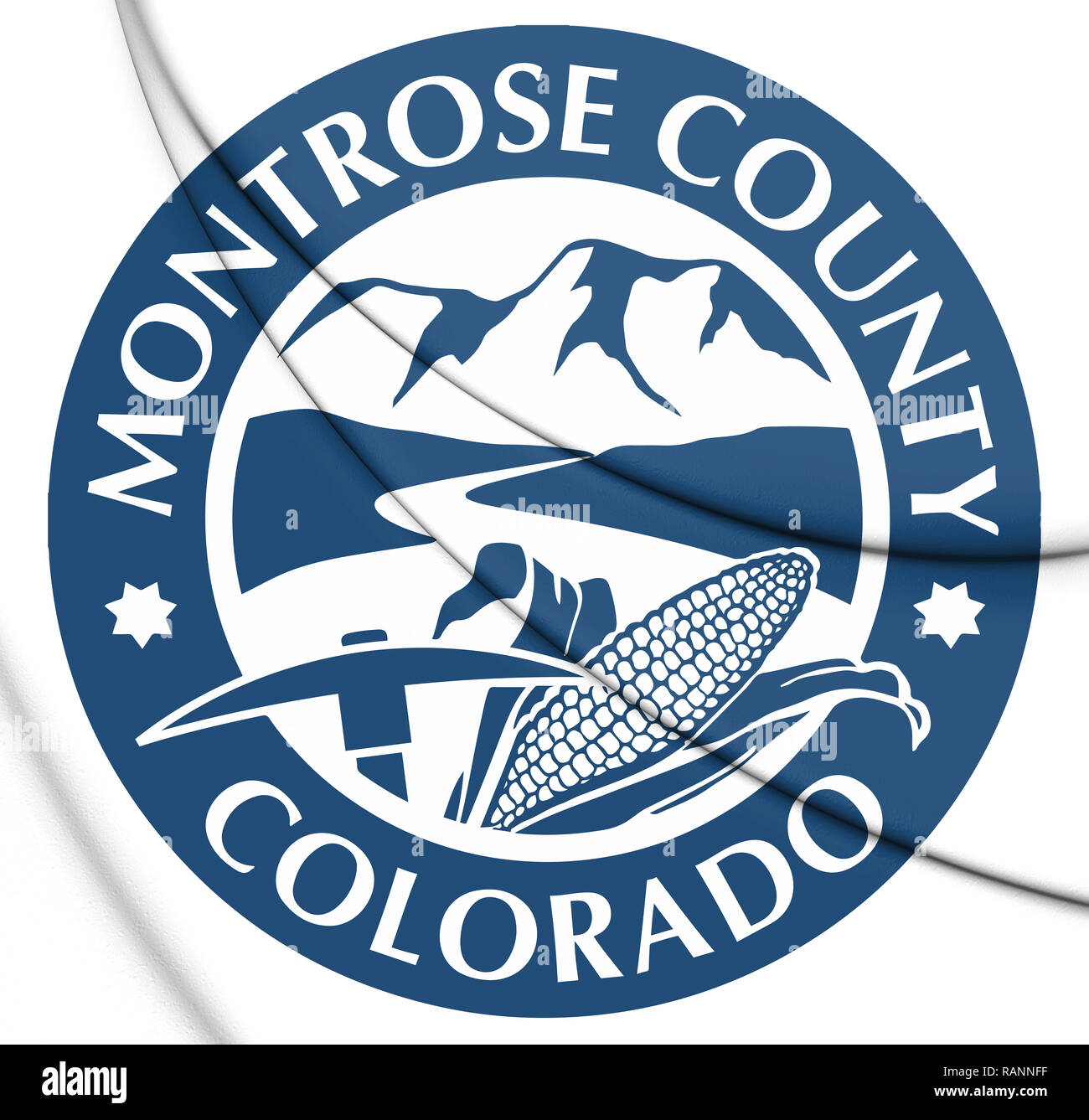 3D Seal of Montrose county (Colorado), USA. 3D Illustration Stock Photo ...