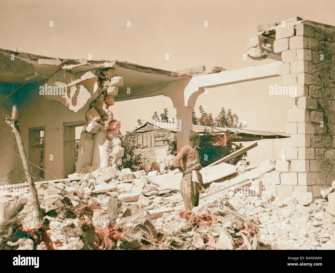 Demolition at Lydda. 1934, Israel, Lod. Reimagined by Gibon. Classic ...