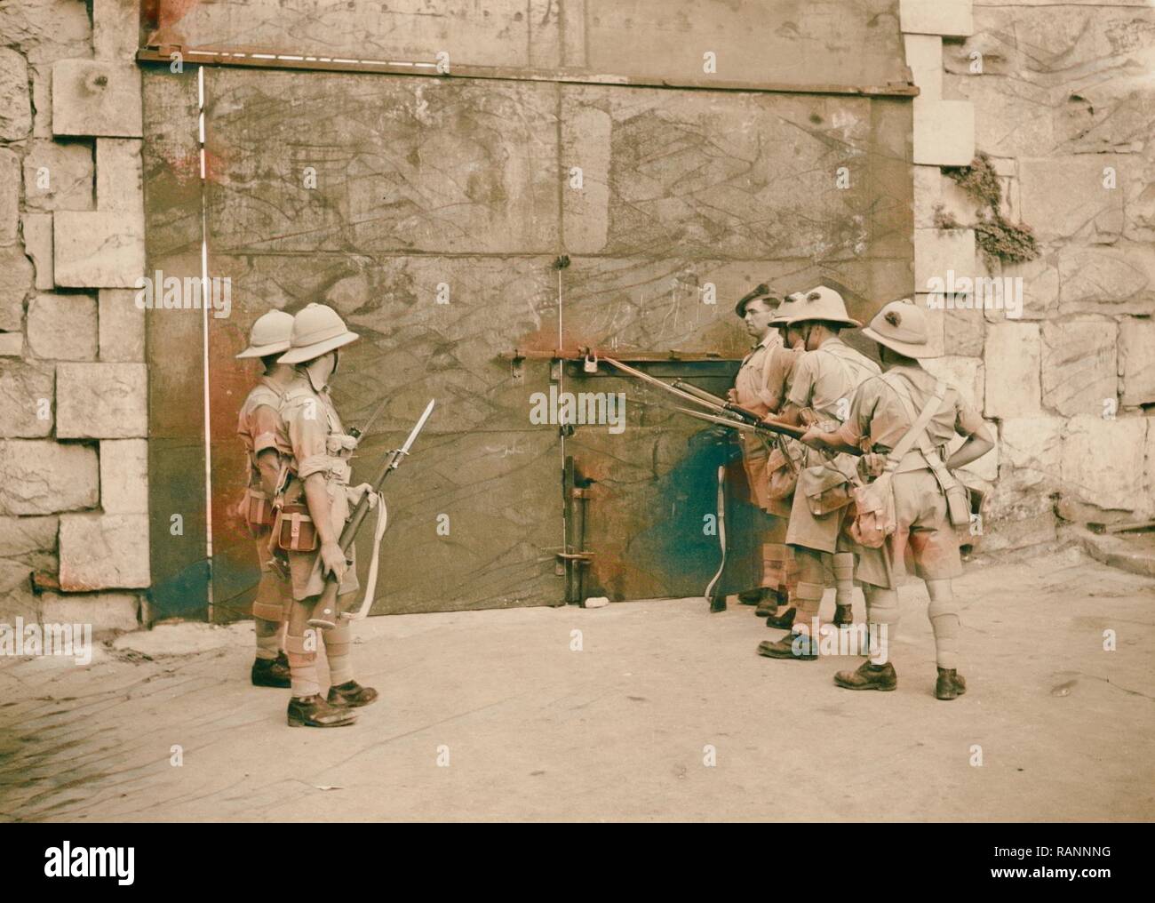Siege of Jerusalem, Oct. 22, 1938, Israel. Reimagined by Gibon. Classic ...